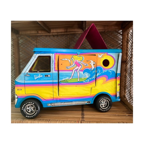 Barbie | Toys | Vintage Barbie Doll Dodge Surfer Beach Camper 73 Mattel ...